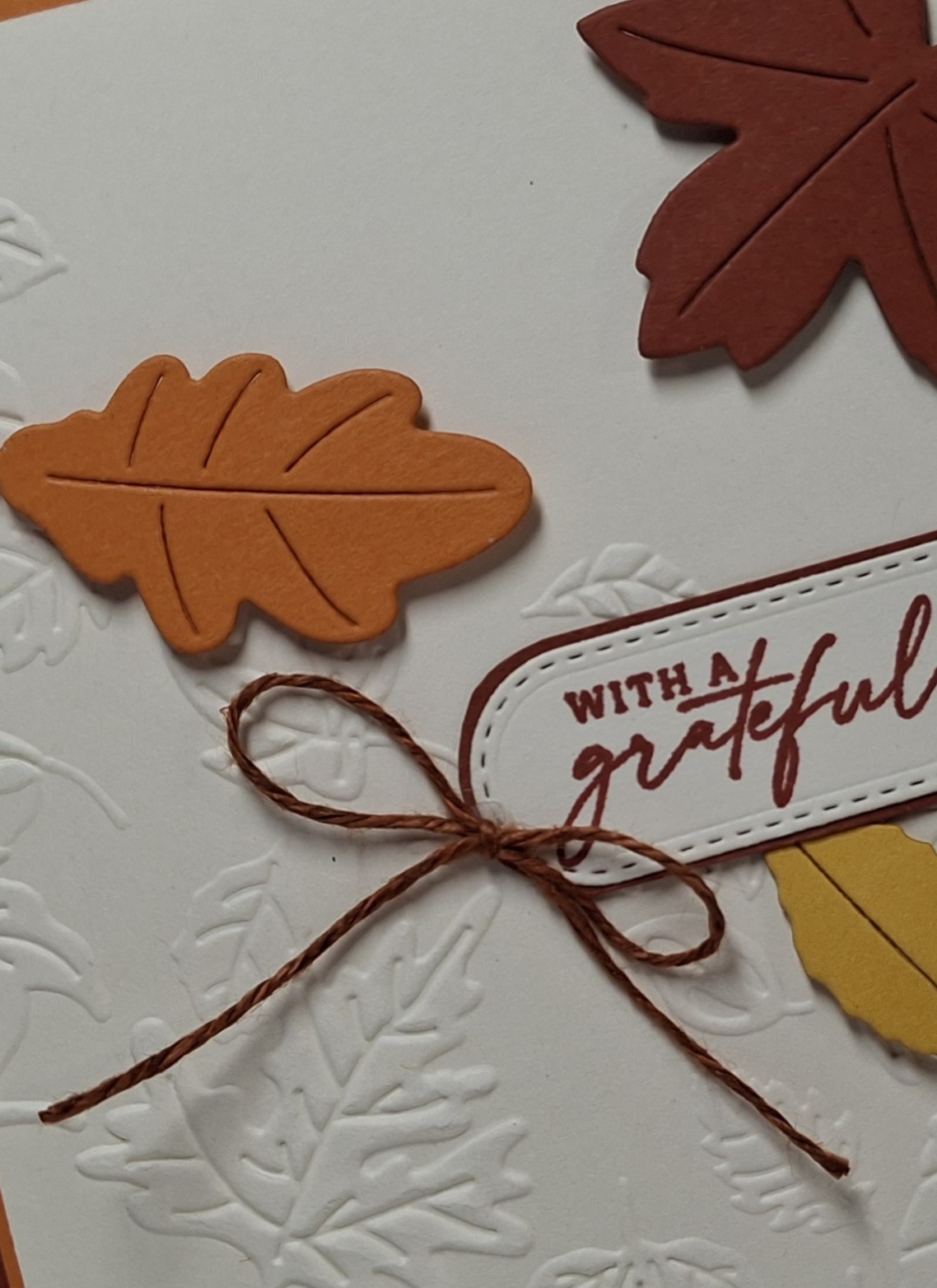 Autumn Leaves Fall Card - Sassy Stamping With Teresa